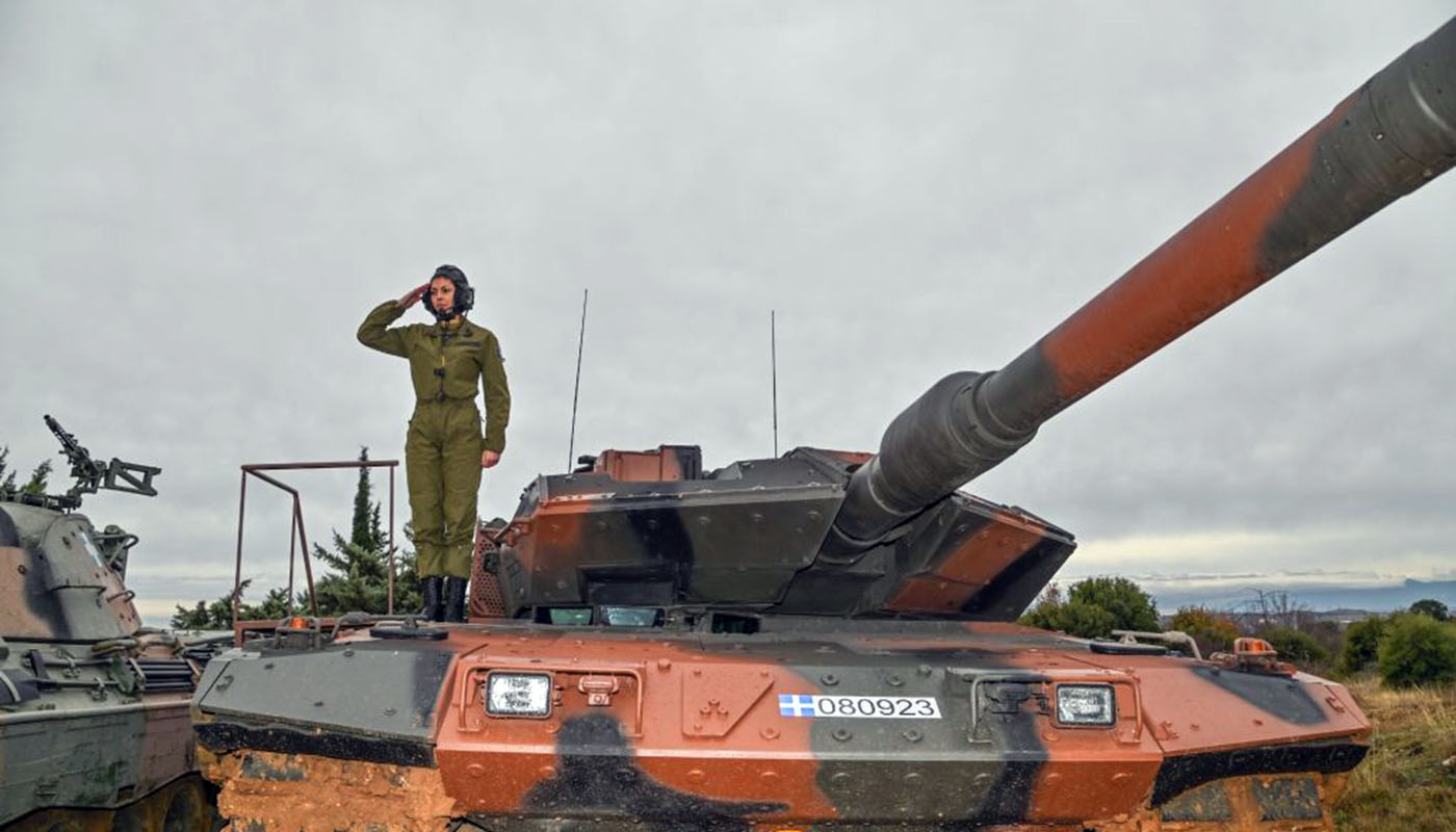 Ελληνικός Στρατός: Leopard-2HEL και Marder-1A3 της ΧΧV ΤΘΤ ασκούνται ...