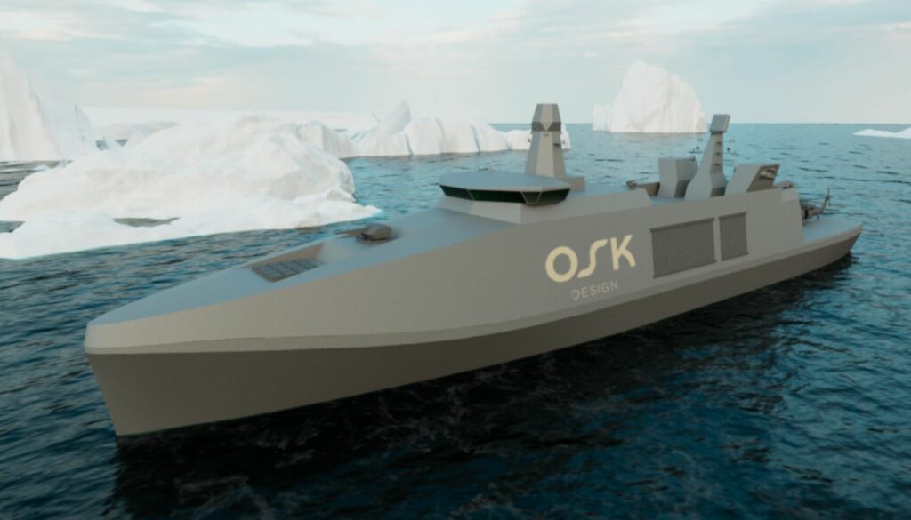 Τα ναυπηγεία OSK Design της Δανίας παρουσίασαν φρεγάτα για αρκτικές ...